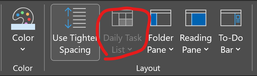 Daily Task List Greyed Out in Calendar View - Microsoft Q&A