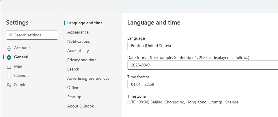my hotmail account opens in a foreign language - Microsoft Q&A