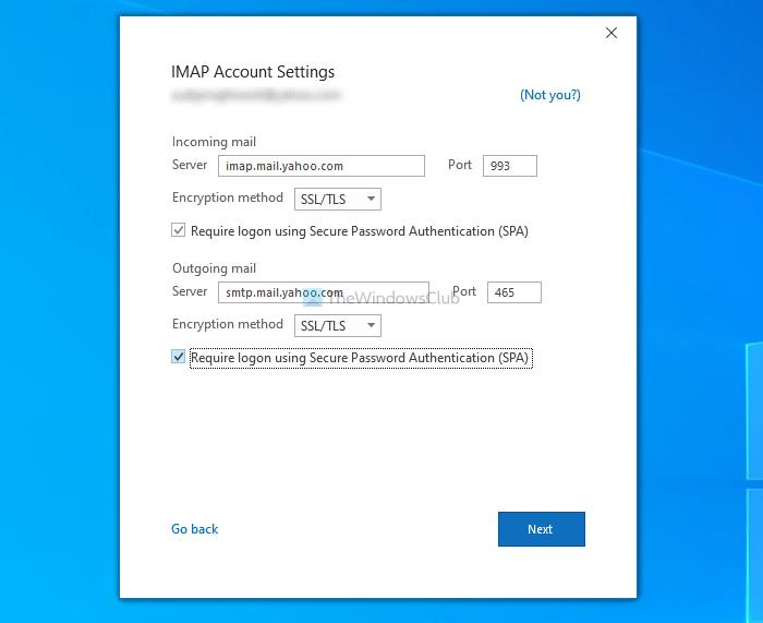 outlook will not let me enter a password for yahoo mail - Microsoft Q&A