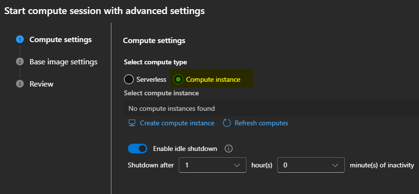 "start compute session" fails with no reason - Microsoft Q&A