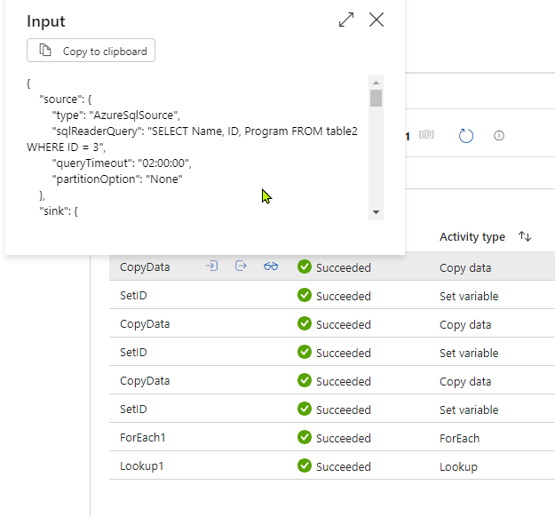 unable to get the value in the variable dynamically and need the value should pass in the copy ...