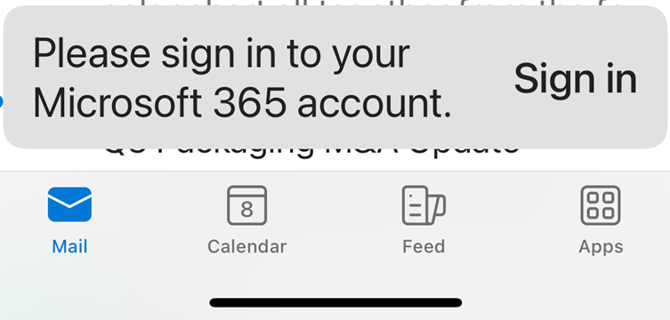 iOS Outlook Old Account Causes Authentication Failures - Microsoft Q&A