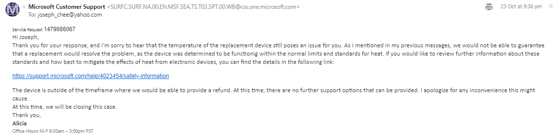 Letter of Complaint - Microsoft Q&A