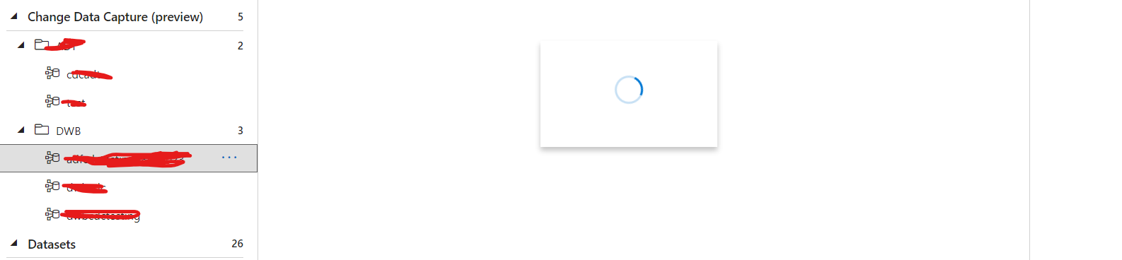 After configure the git for azure data factory Change Data Capture pipeline is loading forever ...
