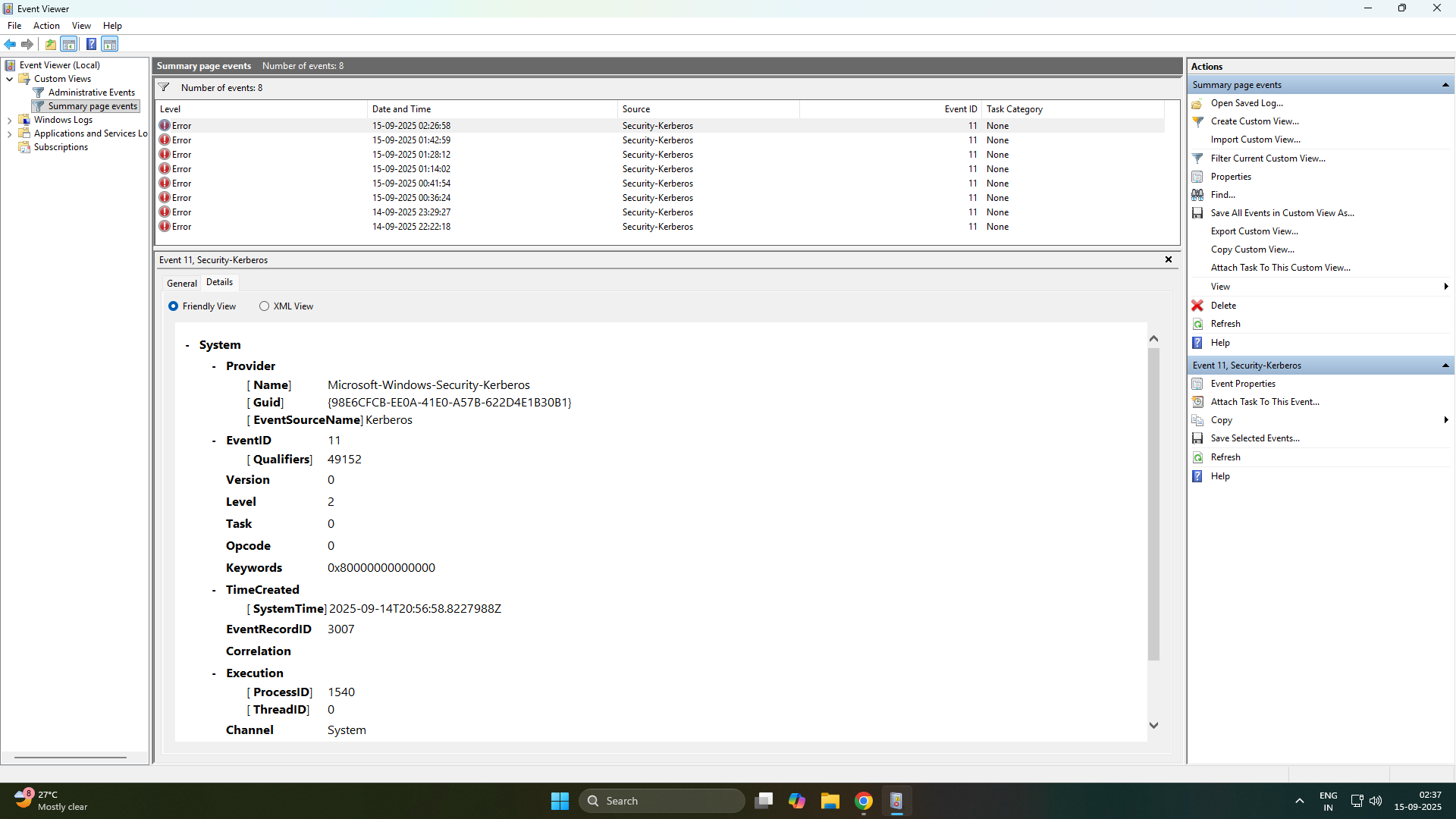 The Distinguished Name in the subject field of your smart card logon certificate does not ...