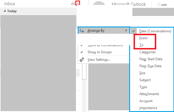 Outlook desktop inbox sort option has disappeared - Microsoft Q&A