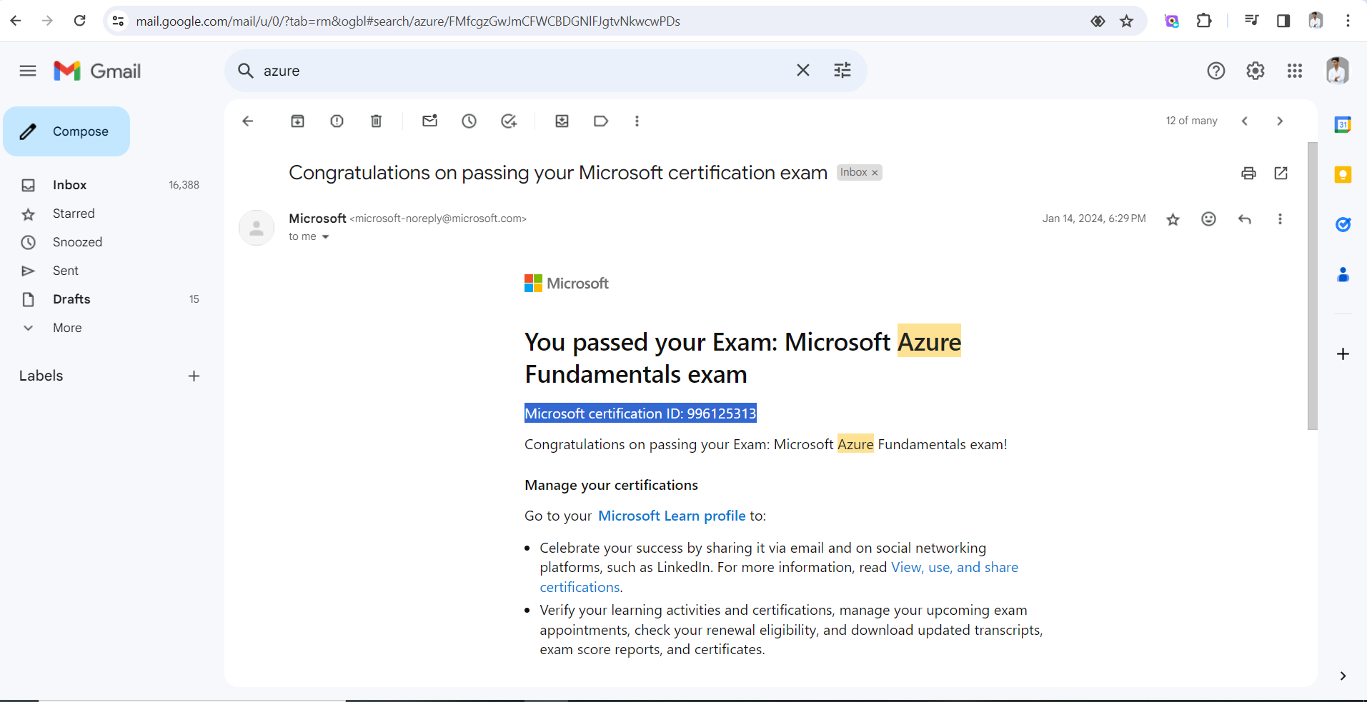 Certification of Az900 Exam - Microsoft Q&A