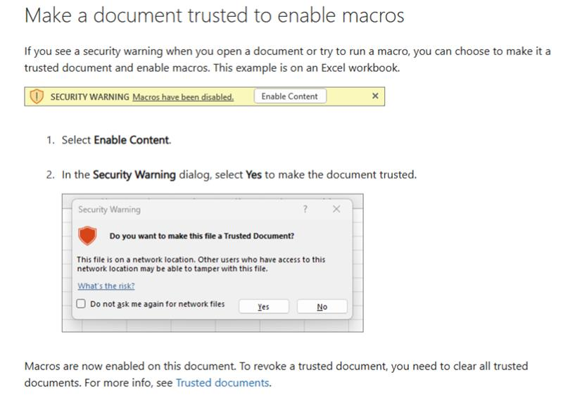 How to enable macros on excel - Microsoft Q&A
