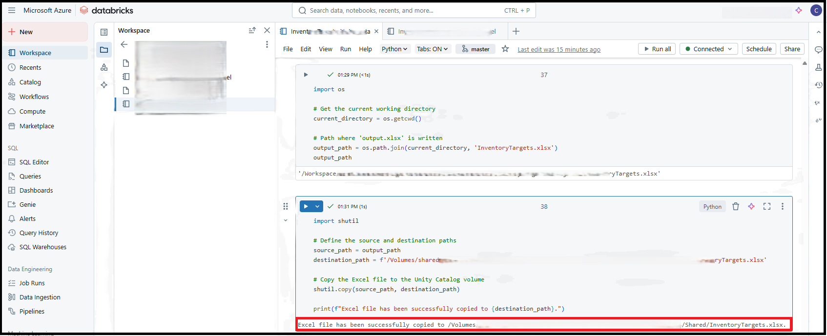 Unable to create a dataframe from an excel file in the Azure databricks (UC enabled workspace ...