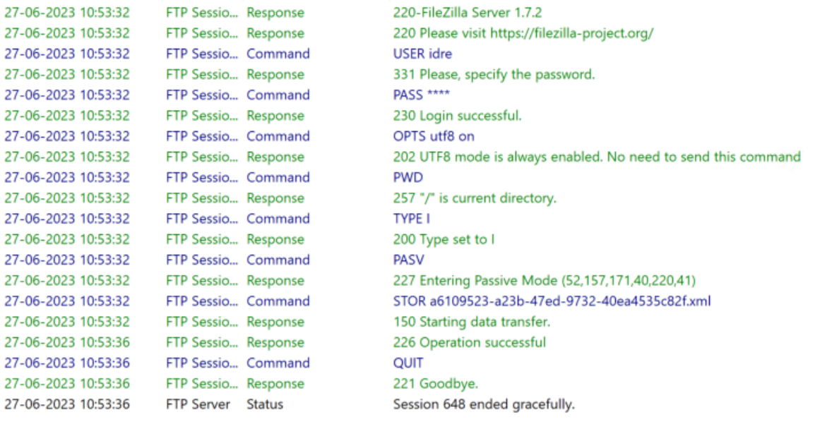 I get this error Error: The remote server returned an error: 227 ...