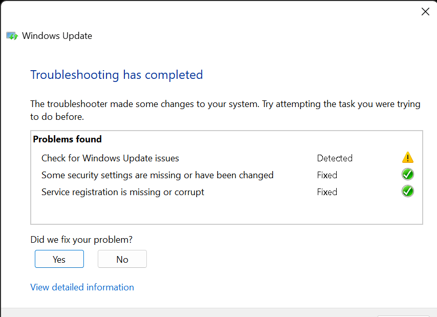 How to fix "Check for Windows Update" Issues - Microsoft Q&A