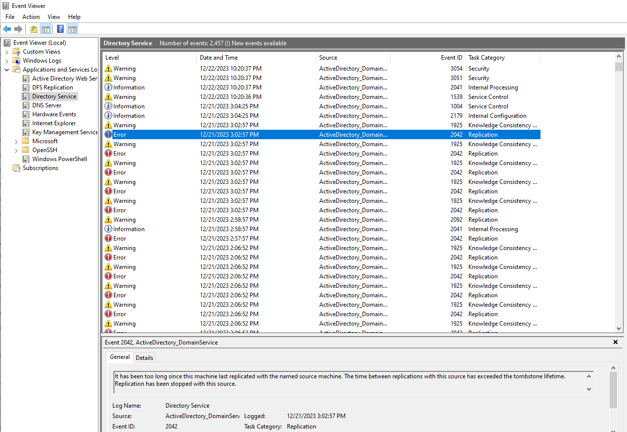 All domain controllers were turned off more than 60 days - Microsoft Q&A