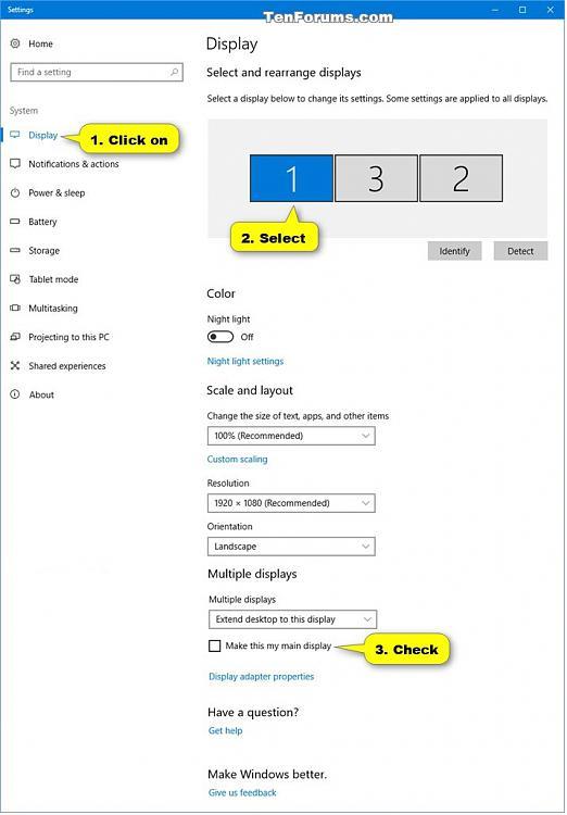 Setting secondary monitor to top-bottom configuration by default ...