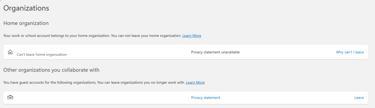 Personal vs work account - Microsoft Q&A