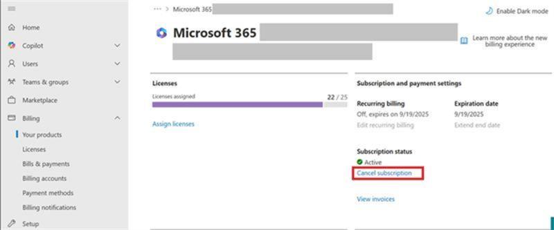 I need to cancel my Microsoft 365 account - Microsoft Q&A