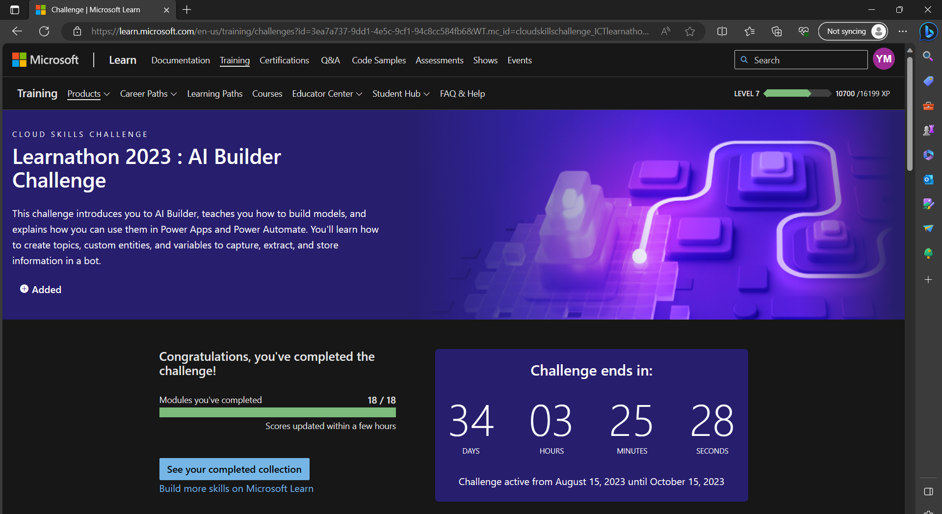 Here my problem is not yet received my certifications for Learnathon ...