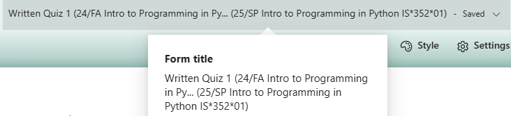 Rename re-used forms. - Microsoft Q&A