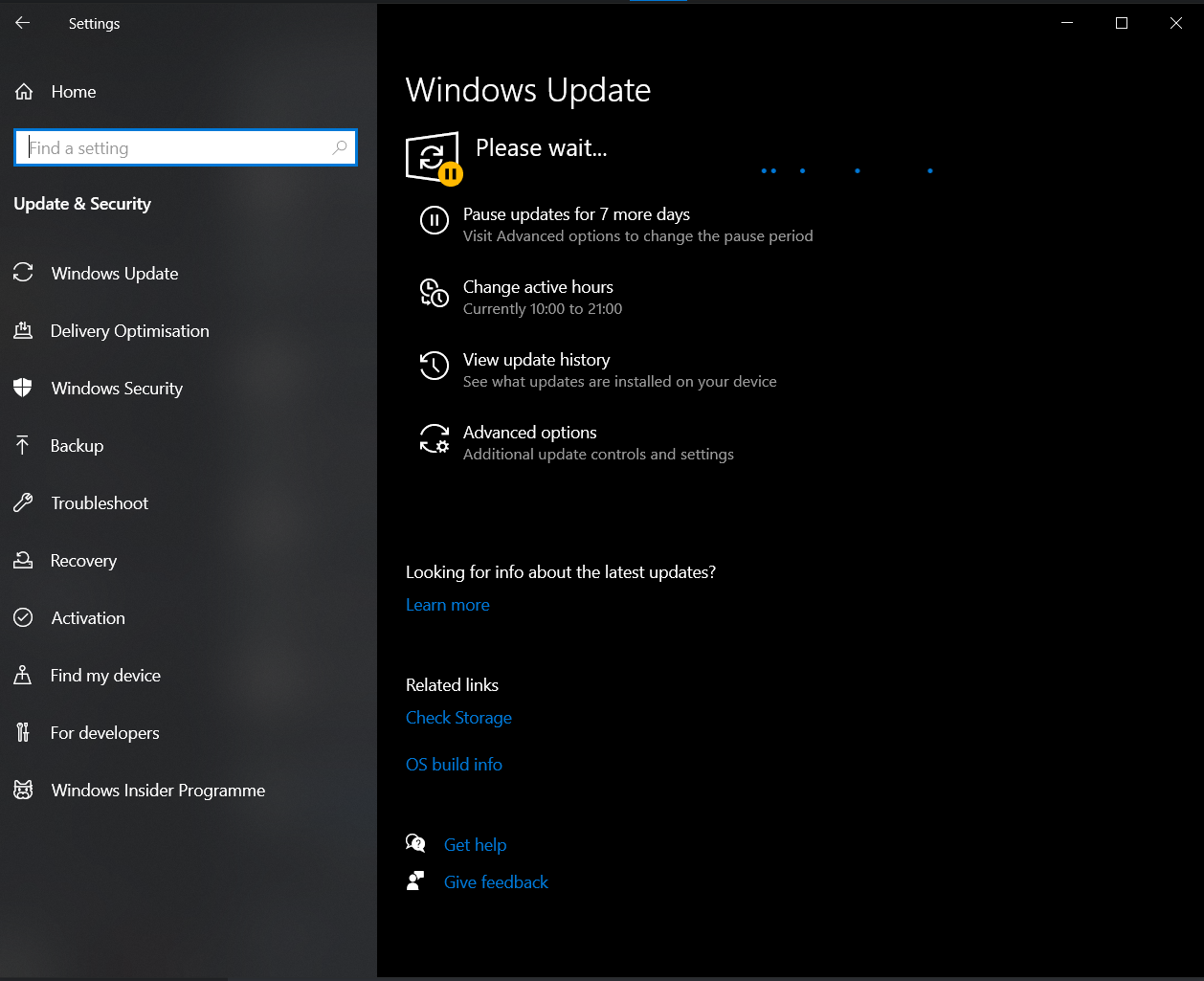 Windows Update stuck at please wait - Microsoft Q&A
