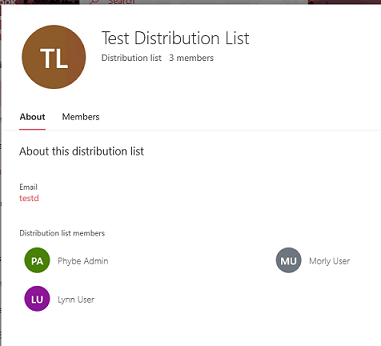 Members of a Distribution List - Microsoft Q&A
