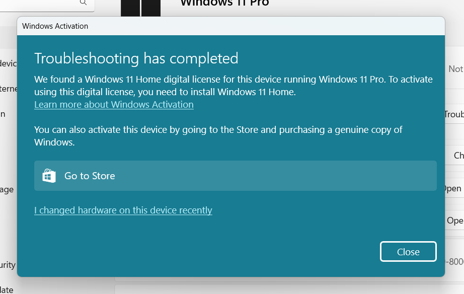 Windows 11 Pro Activation State - Microsoft Q&A