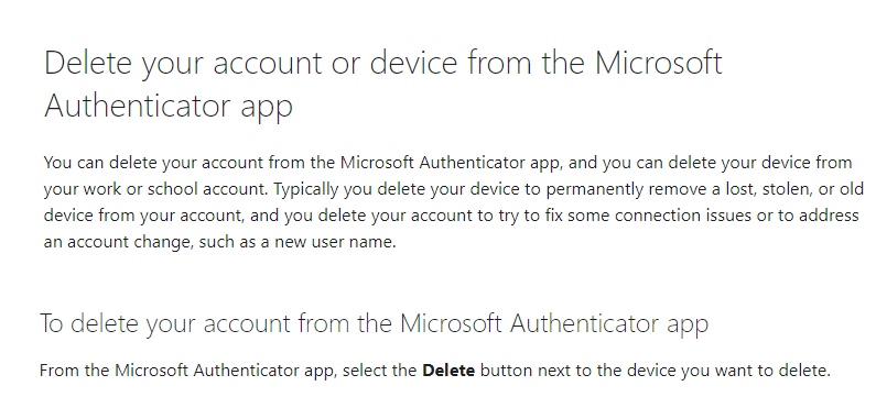 Can't "Begin Recovery" in MS Authenticator -- stuck in "You've ...