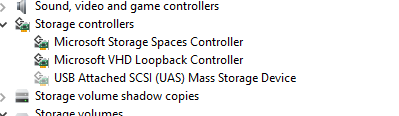 USB Attached SCSI (UAS) Mass Storage Device - Microsoft Q&A
