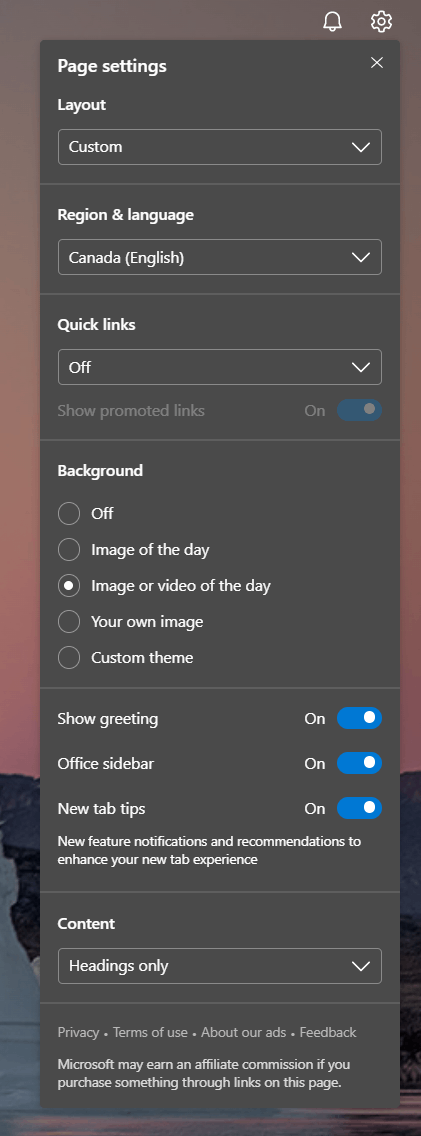 Microsoft Edge new sidebar - Microsoft Q&A