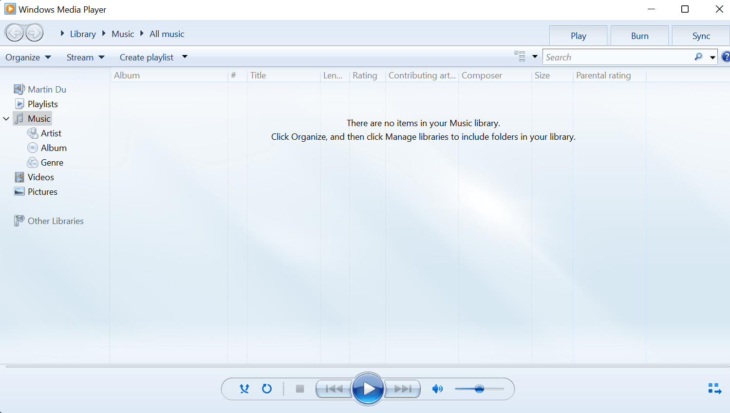 How do I restore my songs back into Windows Media Player from a new ...