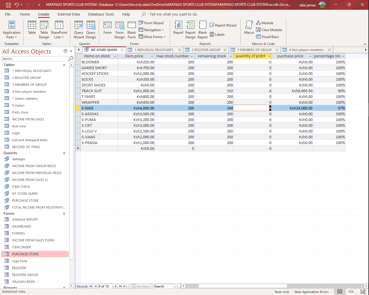 how to make a form update its tables by adding the entered value to the ...