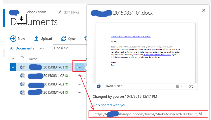 How to Obtain Direct URL for Document in Library / Sharing Documents ...