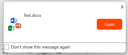 MS Office PopUp - Microsoft Q&A