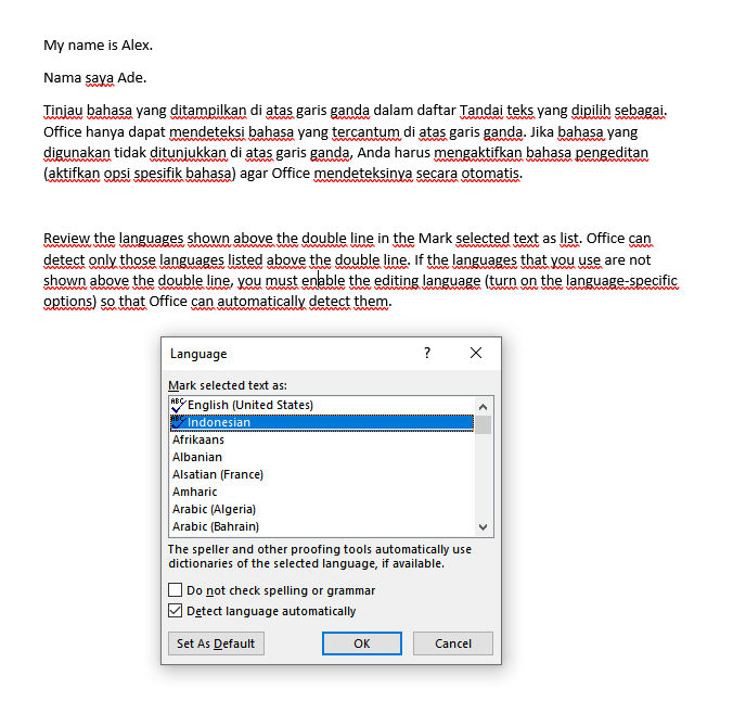 Problem With Detect Language Automatically - Microsoft Q&A