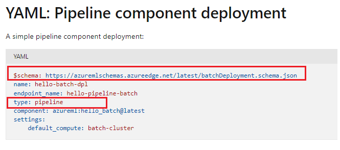 batch-deployment create error - incorrect schema type - Microsoft Q&A