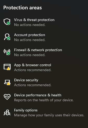 Windows Security App - Microsoft Q&A