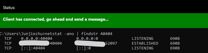 Unable to establish socket connection between two UWP apps - Microsoft Q&A