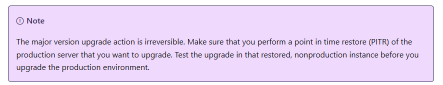 Unable To Restore Postgresql Flexible Server Instance To Previous Major Version Postgresql 11