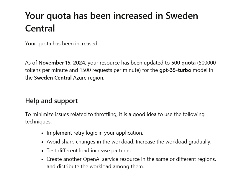 How to revert back the quota request for token limit in Azure OpenAI? - Microsoft Q&A