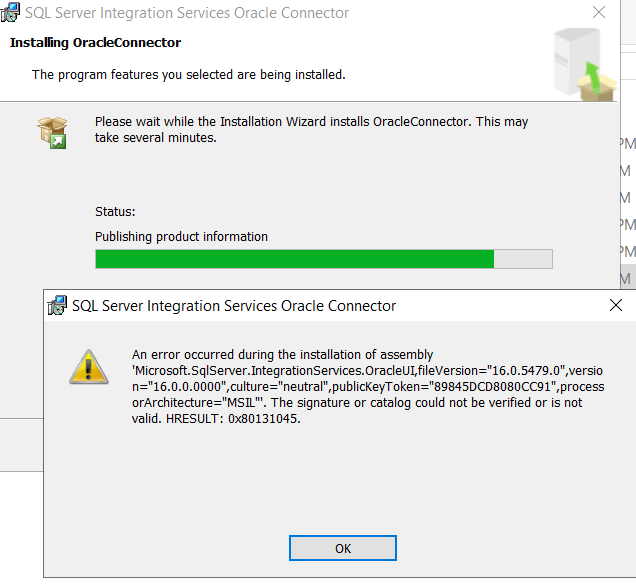 Msft Oracle Connector Ssis Fails To Install Microsoft Qanda
