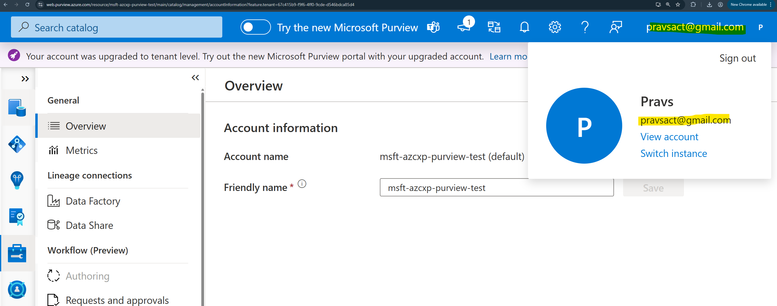 Error Logging In Microsoft Purview Due To Tenant Related Issue ...