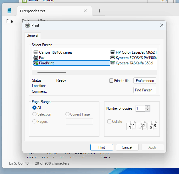 What do I have to do to get rid of the legacy printer dialog in Windows ...