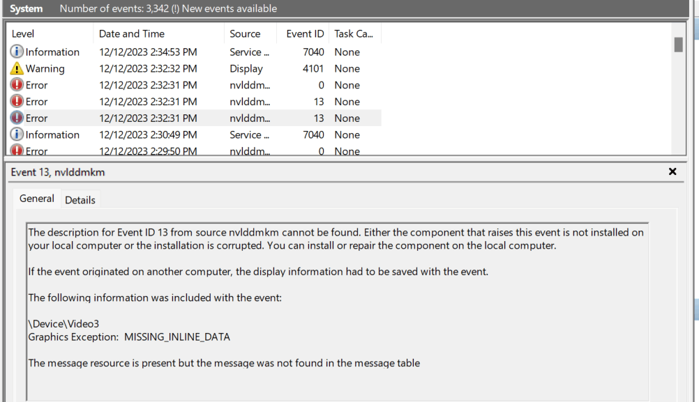 DirectX unrecoverable error 0x887A0006 (6068) / scan and repair crash ...