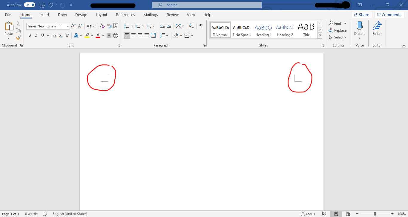 What are these little corner boxes in Microsoft Word? - Microsoft Q&A