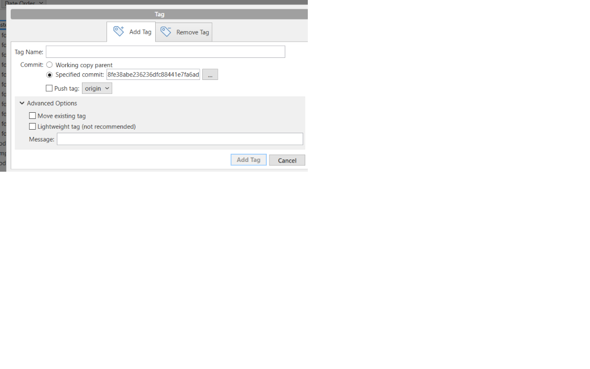 Visual Studio 2026 - Sourcetree make a TAG - Microsoft Q&A