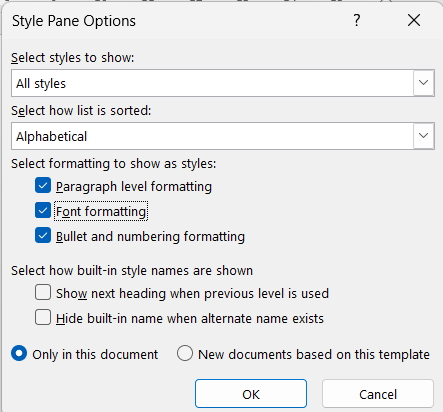 What does, "Keep track of Formatting" refer to. - Microsoft Q&A