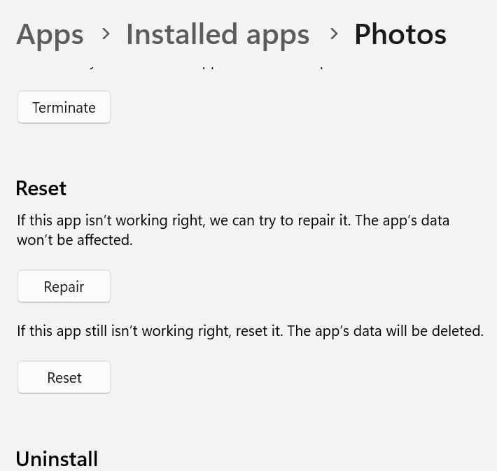 Legacy Photos App requests permission for Pictures library despite the ...