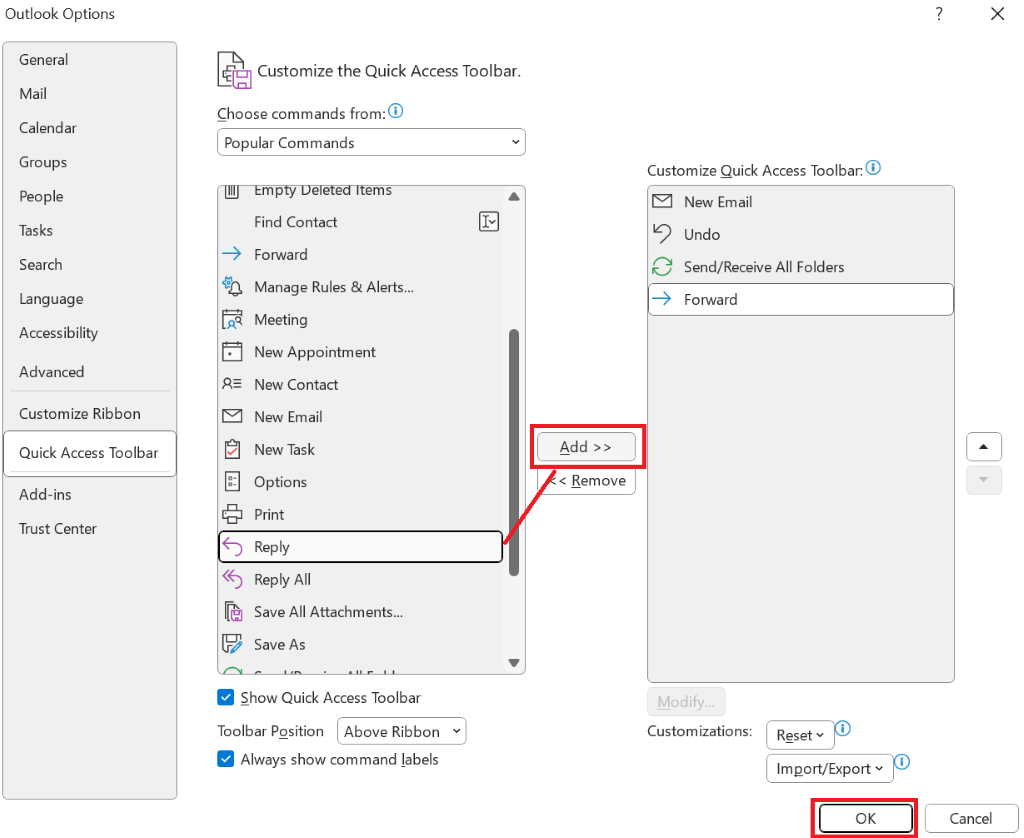 how do activate Reply, Forward, and New message icons on Microsoft app ...