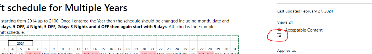 Creation of Shift schedule for Multiple Years - Microsoft Q&A