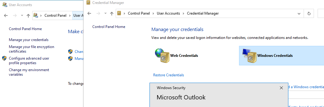 Outlook password prompt Issues after user migration - Microsoft Q&A