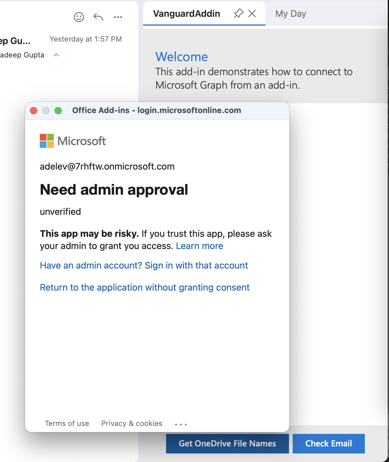 Azure AAD "Need admin approval" error - Microsoft Q&A