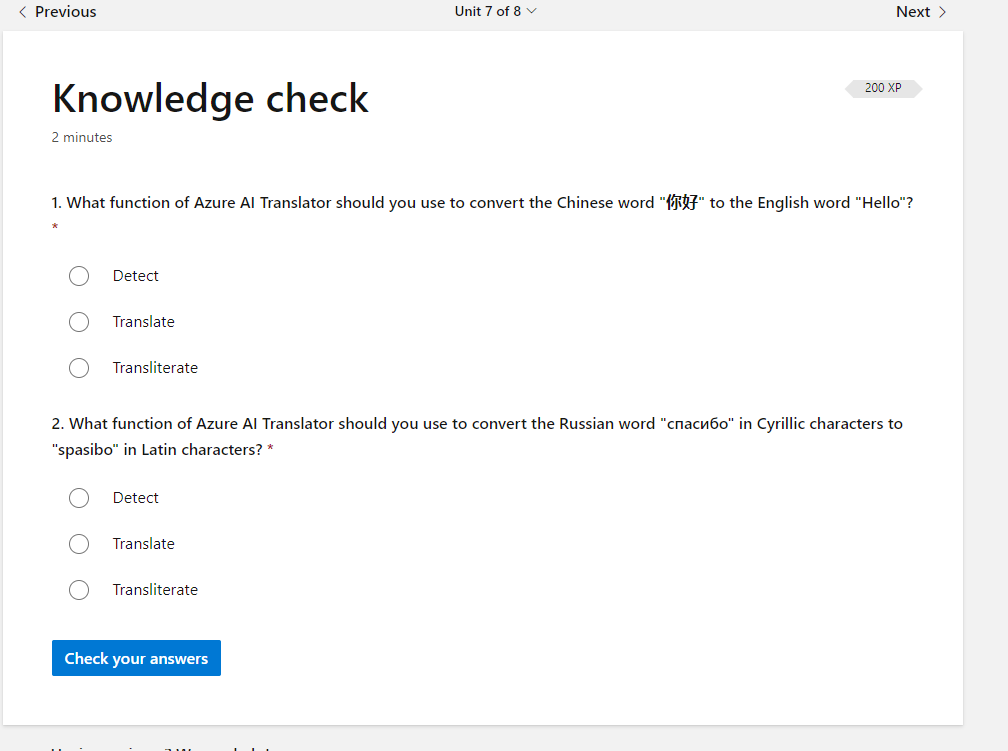 Request to Remove Duplicated Questions in Knowledge Check - Microsoft Q&A